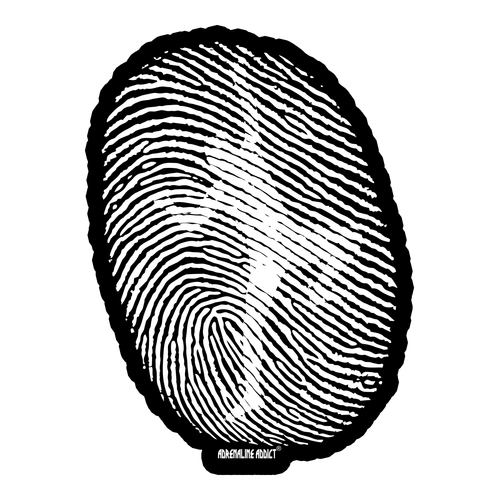 2 x Car Stickers - Rock Climbing fingerprint Decal Window Bumper Laptop ...