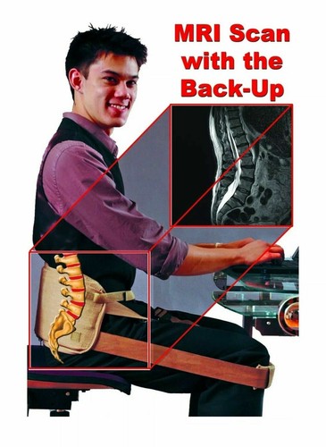 Nada Chair Back-Up Portable Lower Back Strain Support w/ Accessory ...