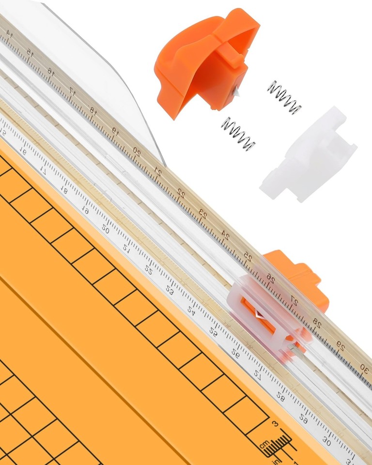 Firbon Yellow A4 Paper Cutter, 12 Inch Titanium Straight Paper Trimmer with S... | eBay