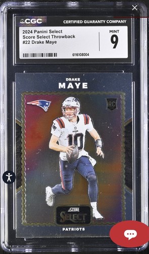 2024 Panini Select - Score Select Throwback Drake Maye #22 (RC) for ...