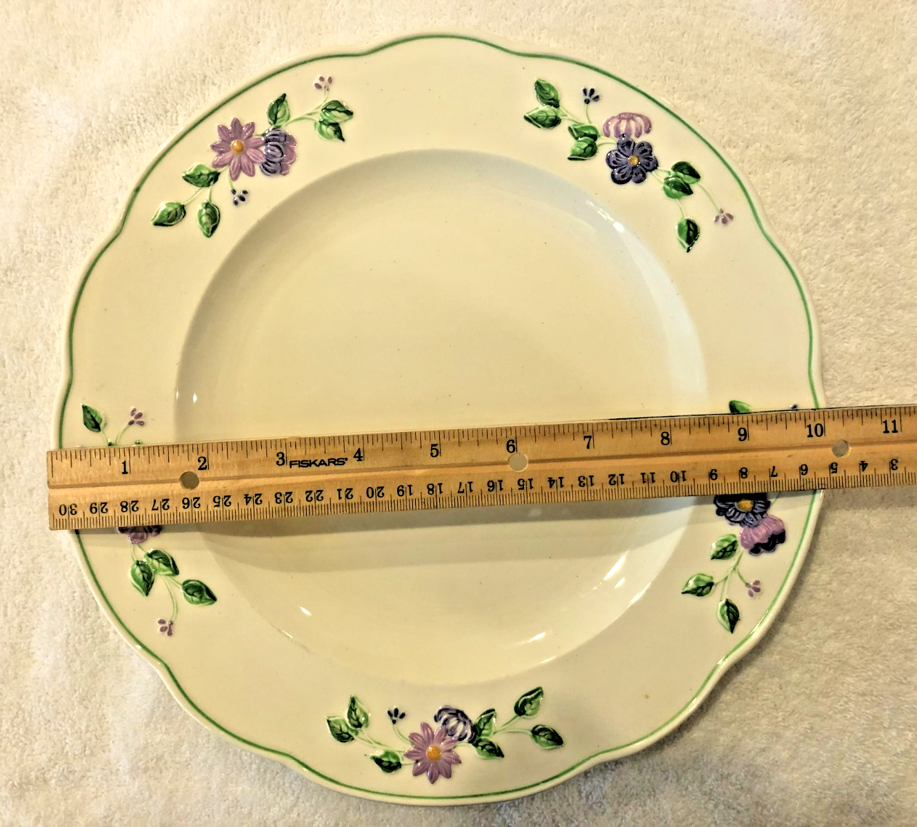 4 George Jones & Sons Crescent Ivory Bouquets Maytime 10” Plates UK ...