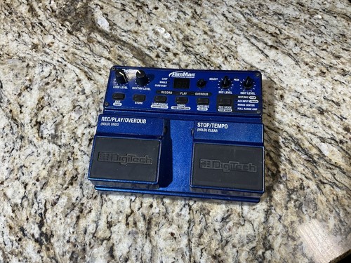 DigiTech JamMan Looper Pedal Stereo Loop Sampler Recorder Blue FX ...
