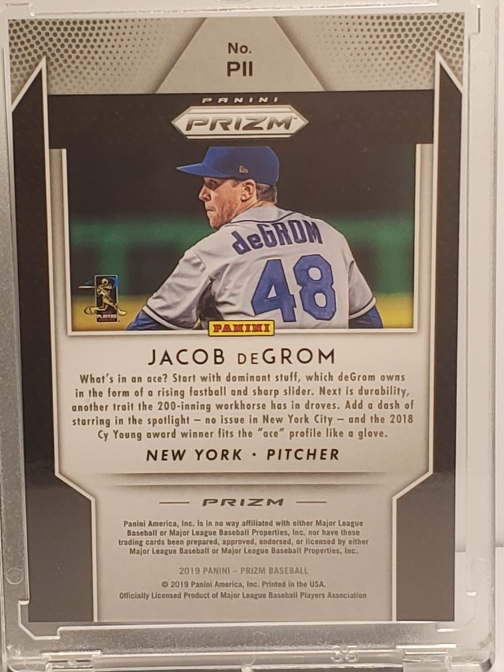 2019 Panini Prizm Profiles Jacob DeGrom P11 SSP | eBay