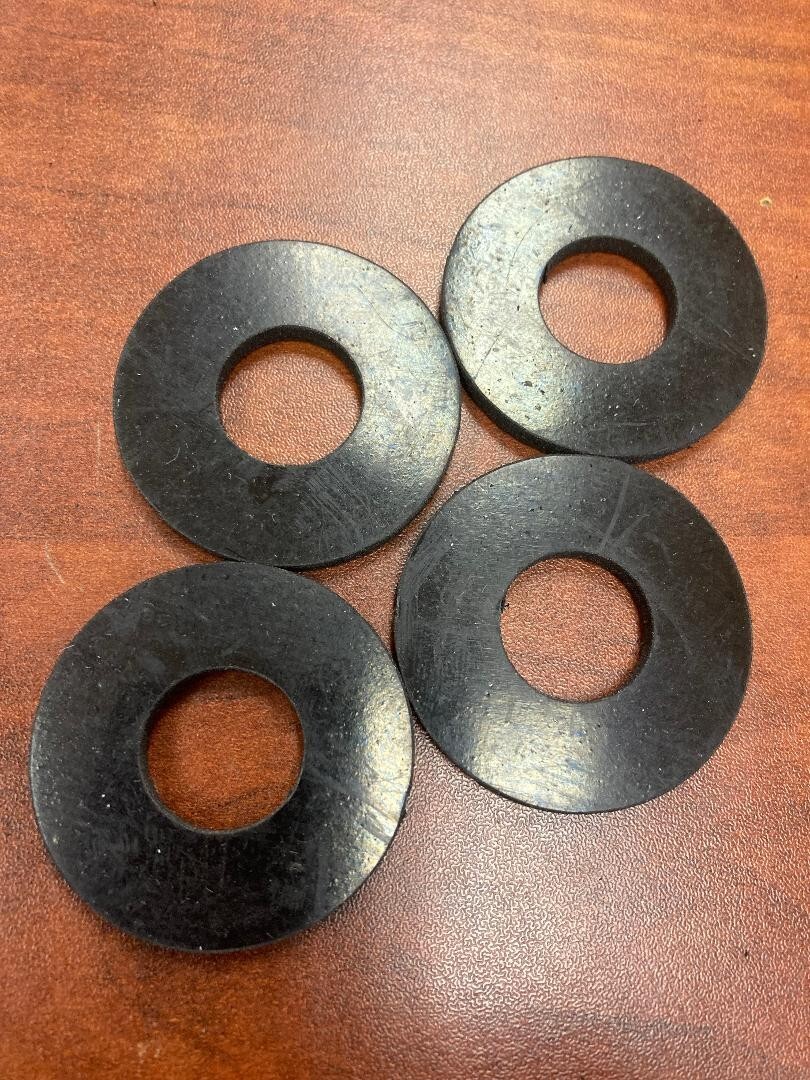 Neoprene Rubber Washer Spacer 1-1/2" OD x 5/8" ID x 1/8" thick 4 Pack ...