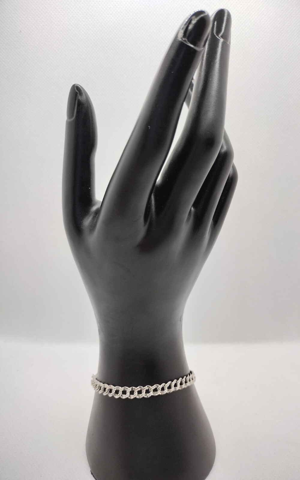 Vintage 7” Elco Signed Sterling Silver Chain Double L… - Gem