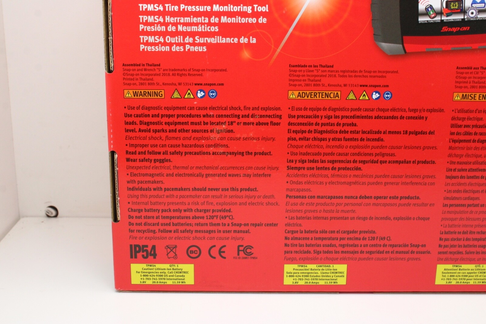 Snap-on TPMS4 Tire Pressure Sensor Monitoring System for sale online | eBay