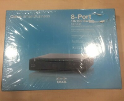 NEW Sealed CISCO Small Business 8-port 10/100 Switch SD208 Up to ...