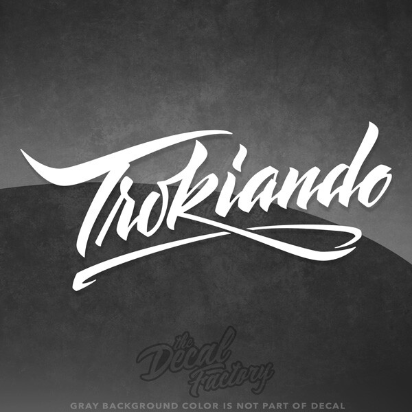 Trokiando Truck Window Vinyl Decal Sticker - 4" and Larger - 30+ Color Choices | eBay