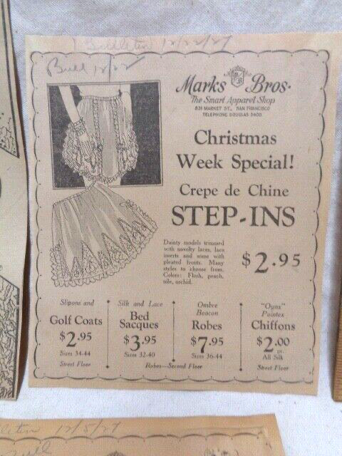 Vintage Ad 1928 S.F. (5) lot 1920s Step-ins Undergarment TEDDIES ...