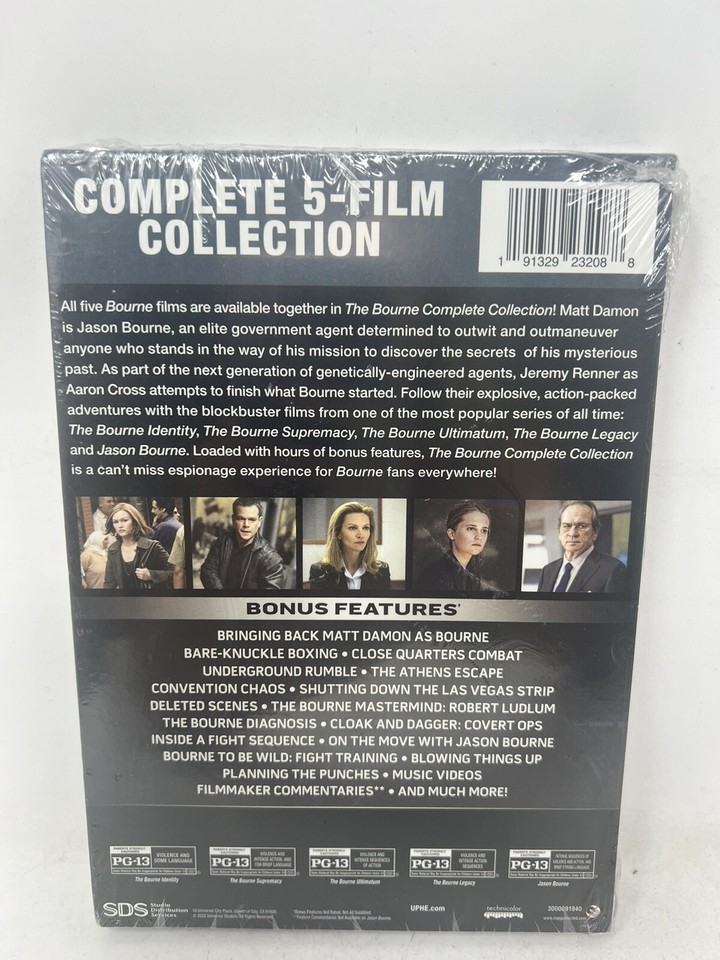 Bourne The Ultimate 5-movie Collection DVD Matt Damon NEW 191329232088 ...