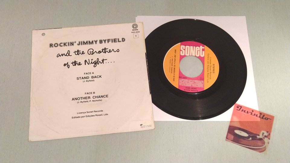 ROCKIN' JIMMY BYFIELD & THE BROTHERS OF THE NIGHT 7" vinyl single from ...