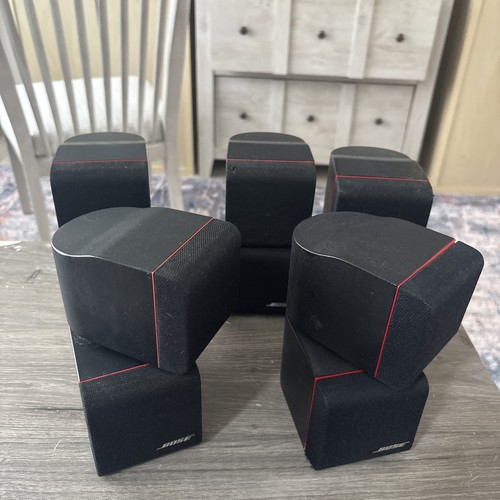 5 Bose Double Dual Redline Cube Speaker Direct Reflecting Acoustimass ...