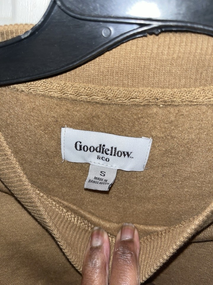 Goodfellow & Co Men’s Pullover Brown Long Sleeve Crew Neck Sweatshirt ...