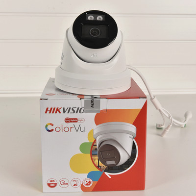 4K 8MP 4MP Full Color Turret Security Camera Built-in Mic CCTV ...
