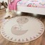 Childrens Bedroom Rugs Round Circle Nursery Rug Soft Easy Clean Kids ...