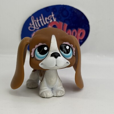 BASSET HOUND DOG #1205 - Authentic Littlest Pet Shop - Hasbro LPS | eBay