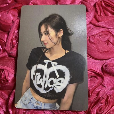 Sana TWICE 5 World Edition Kpop Girl Photo Card Black T | eBay