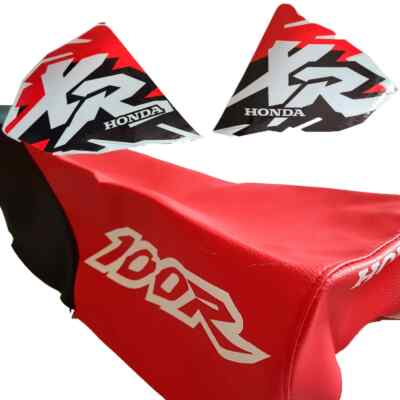 Seat cover and tank decals graphics for honda xr100 xr 100 97 fast ship ...
