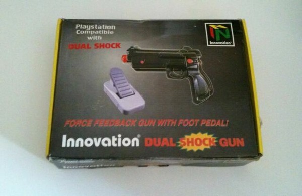 Innovation Real Arcade Sony Ps1 PlayStation Guncon Light Gun W/ Foot ...