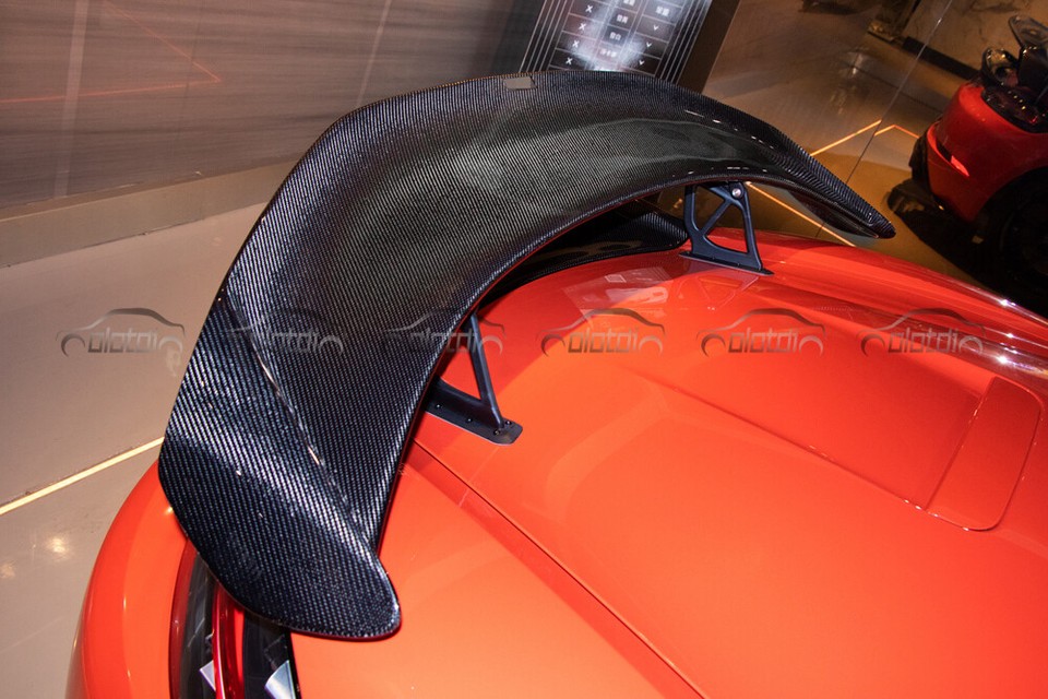 Carbon Fiber For 16+ Porsche 718 Cayman Boxster GT4 Style Roof Wing ...