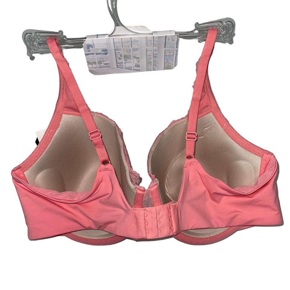 Olga Bra Underwire Lace Lift Comfort Back Mesh Panels Cloud 9 Full ...