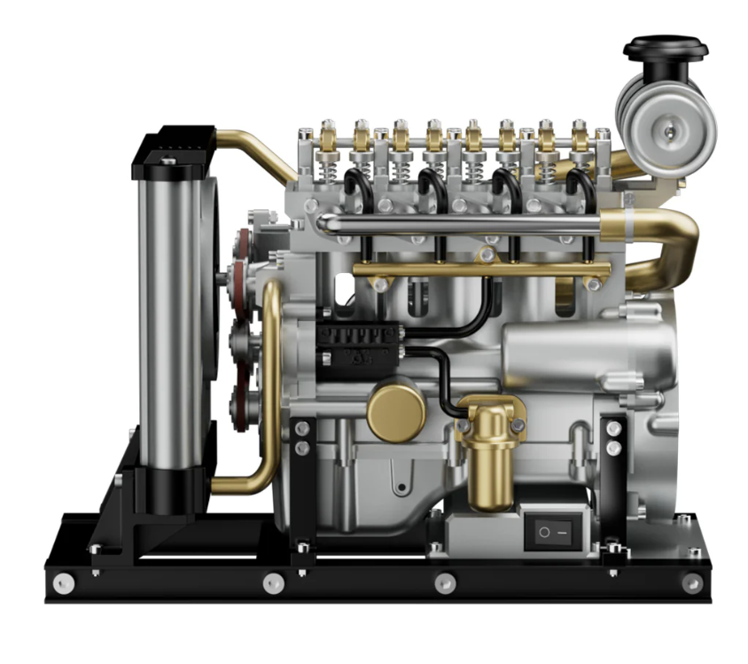 DIY Working L4 Diesel Engine Model Kit | 1:10 Full Metal Miniature ...