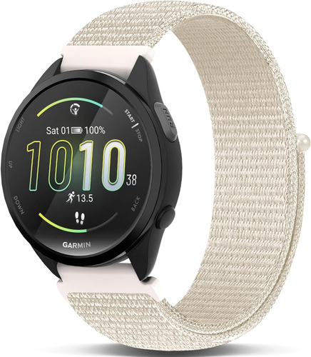 Hook and Loop Nylon Watchband Compatible with Garmin Forerunner 165/55 ...