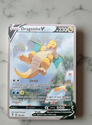 Dragonite V Gold Metal Pokemon Card Collectible Gift/Display Stainless ...