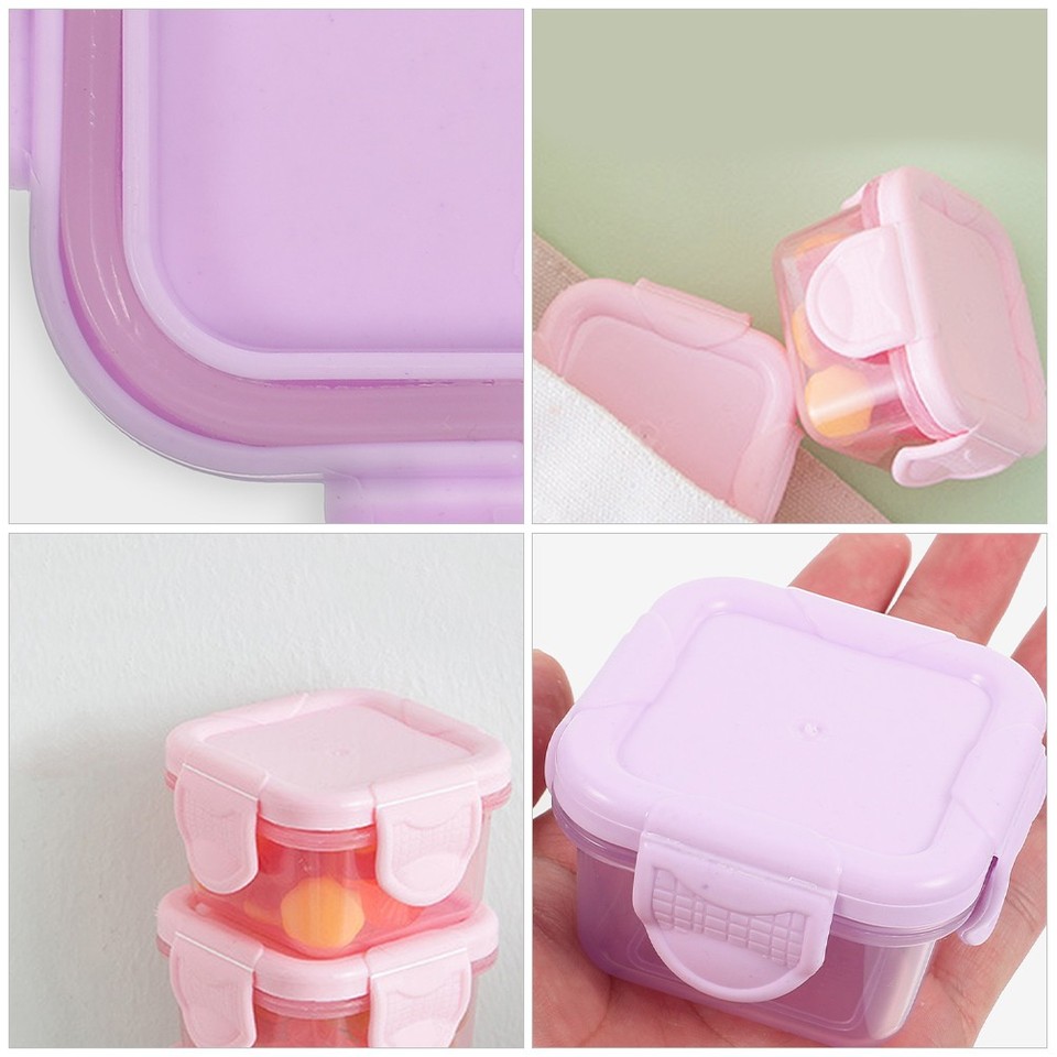 8 Pcs Small Freezer Containers With Airtight Lids Plastic Food Storage ...