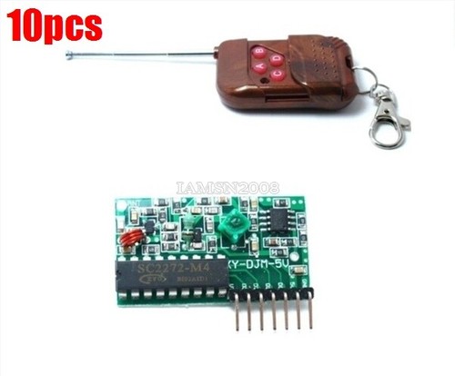 10Pcs 2262/2272 4Ch Key 315Mhzwireless Remote Control Receiver Module ...
