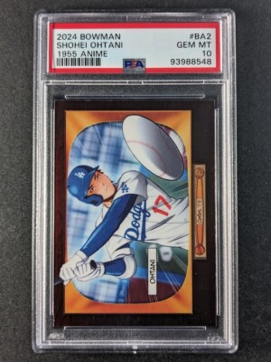 2024 Topps Bowman SHOHEI OHTANI 1955 Anime SSP Los Angeles Dodgers #BA ...