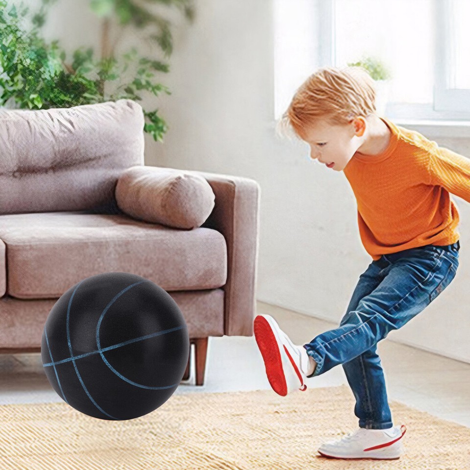 18cm Easy Grip Silent Ball Size 3 Silent Basketball Bouncing for Youth ...