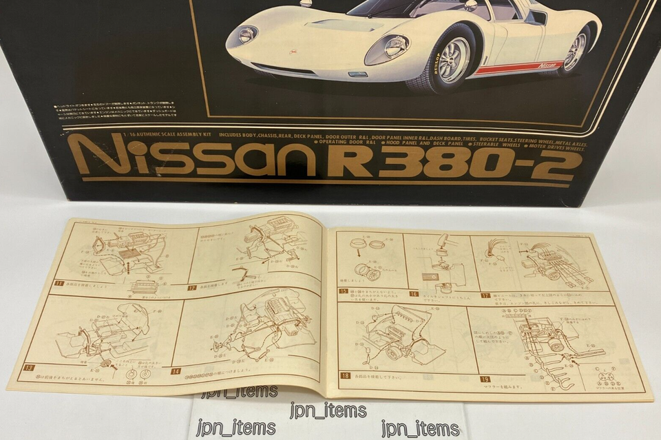 Otaki 1/16 Nissan R380-2 Vintage Plastic Model Kit Unassembled Japan | eBay