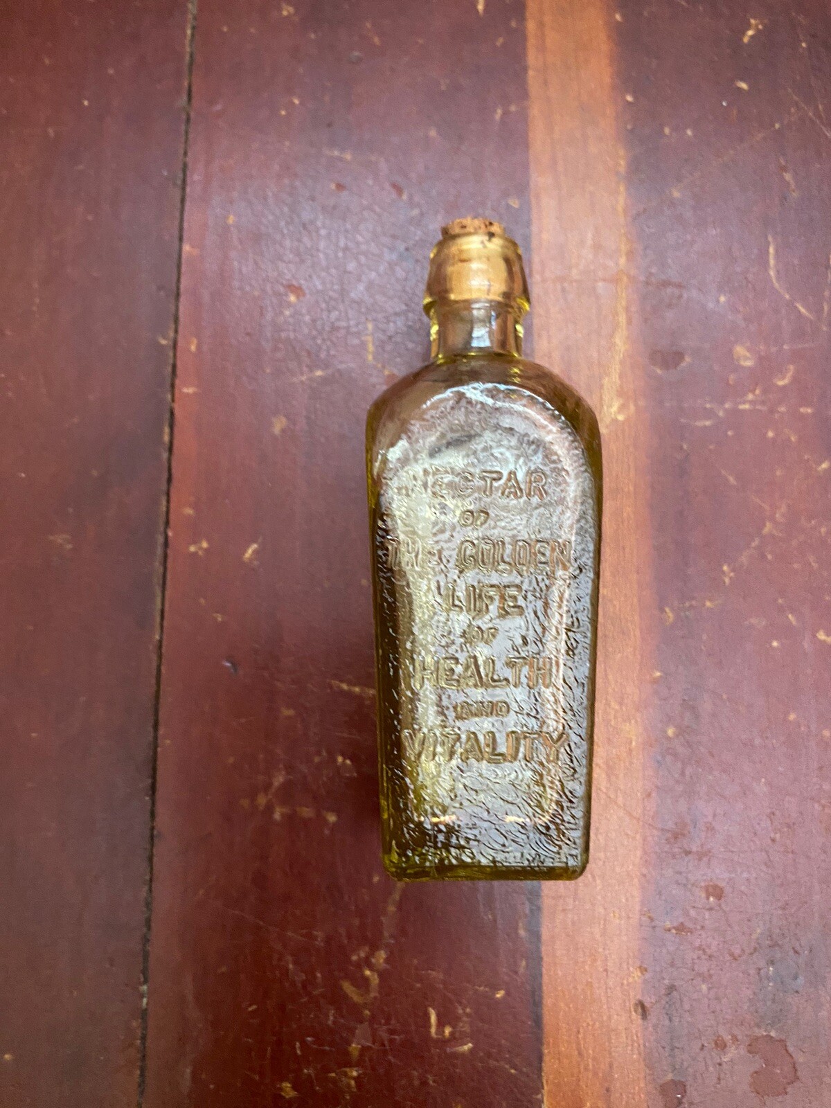 Vtg Straubmullers Elixir Tree Of Life Apothecary Glass Bottle W/Cork ...
