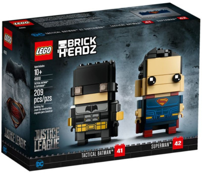 Lego Brickheadz Justice League 41610 Tactical Batman Et Superman 2018 ...