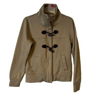 Ariat Fit For A Rider Jacket High Neck Zip Button Front Tan Long Sleeve ...