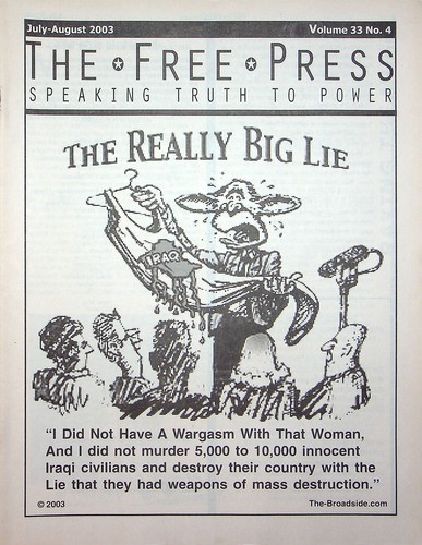 The Free Press Magazine Jul-Aug 2003 Bush War In Iraq Propaganda ...