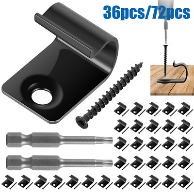 Starter Clips Composite Deck Fixings WPC Black Steel Decking 10mm U-clip Edge ཱི | eBay