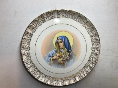 VINTAGE MARY SACRED HEART CATHOLIC RELIGION PLATE | eBay