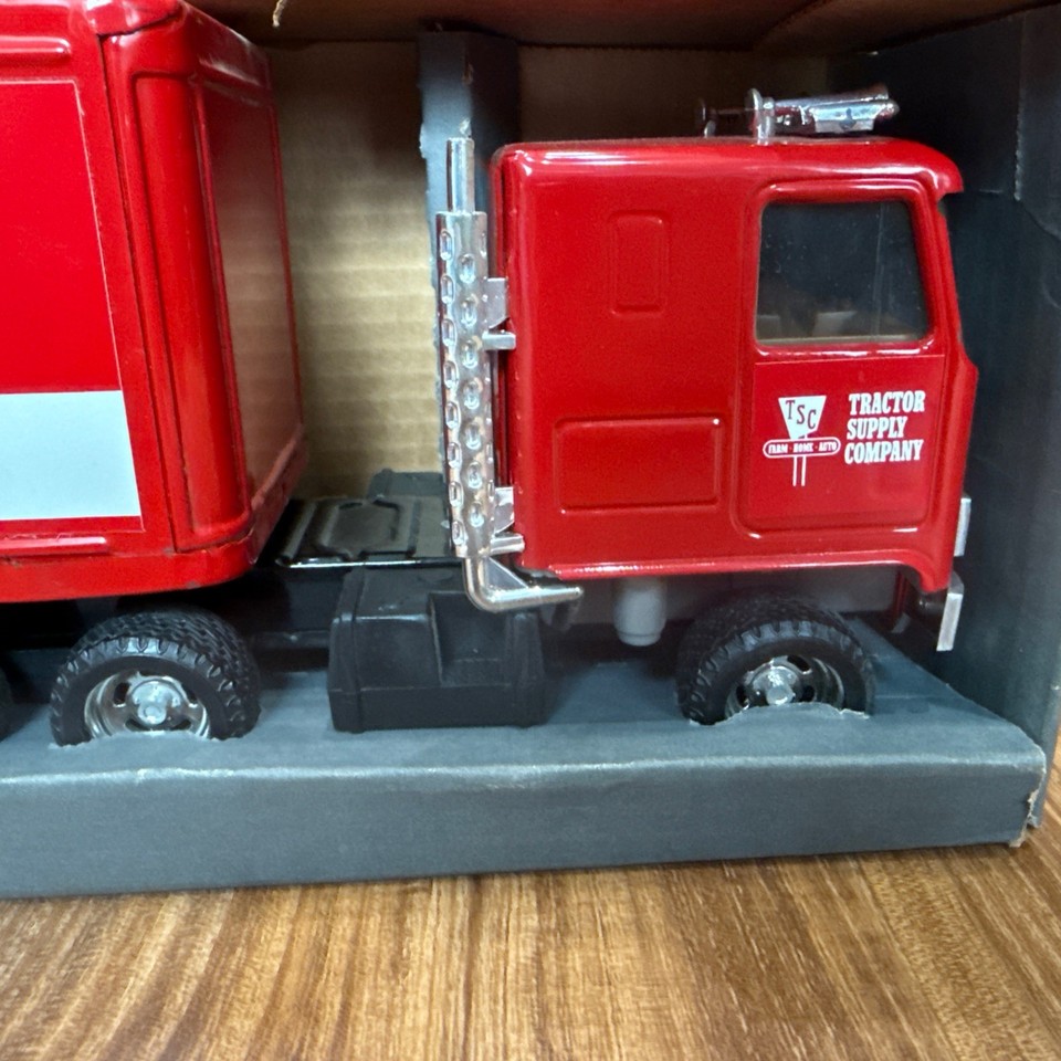 Vintage Ertl Tractor Farm Supply TSC Semi Truck Trailer In Original Box ...