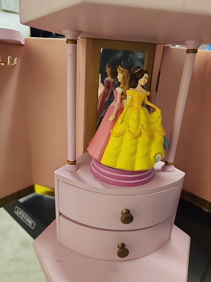 Disney Princess Castle Jewelry Music Box A Dream Is A Wish Your Heart ...
