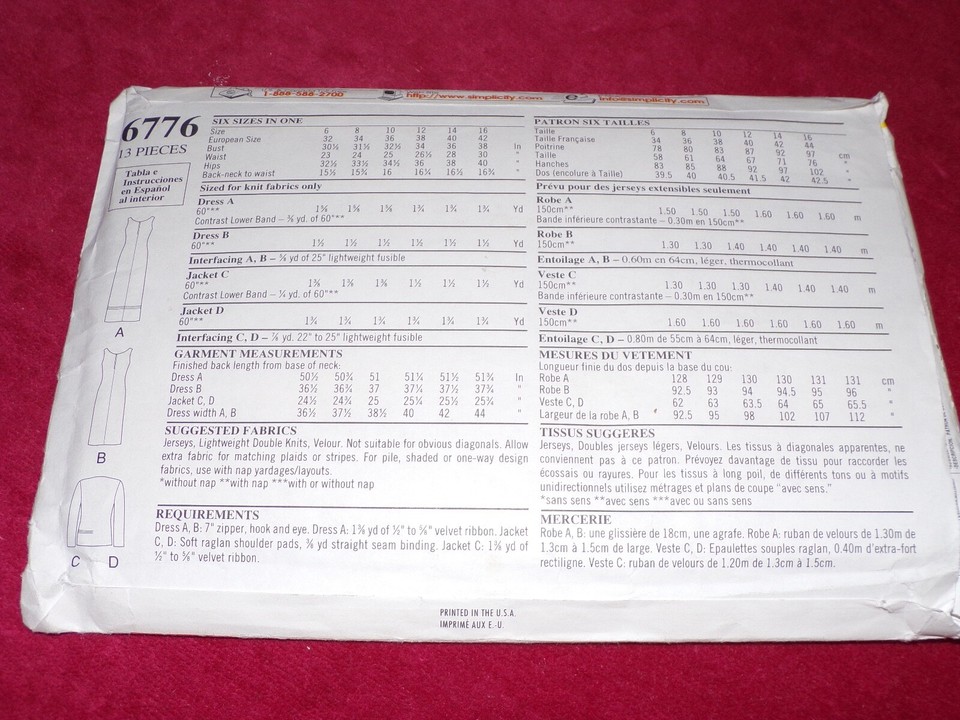 🌸 NEW LOOK #6776 - LADIES CUTE TWO LENGTH SHEATH DRESS & JACKET PATTERN ...