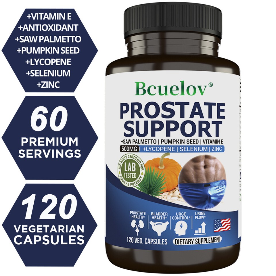 Prostate Support Capsules - Increase Urinary Flow,Prostate & Bladder ...