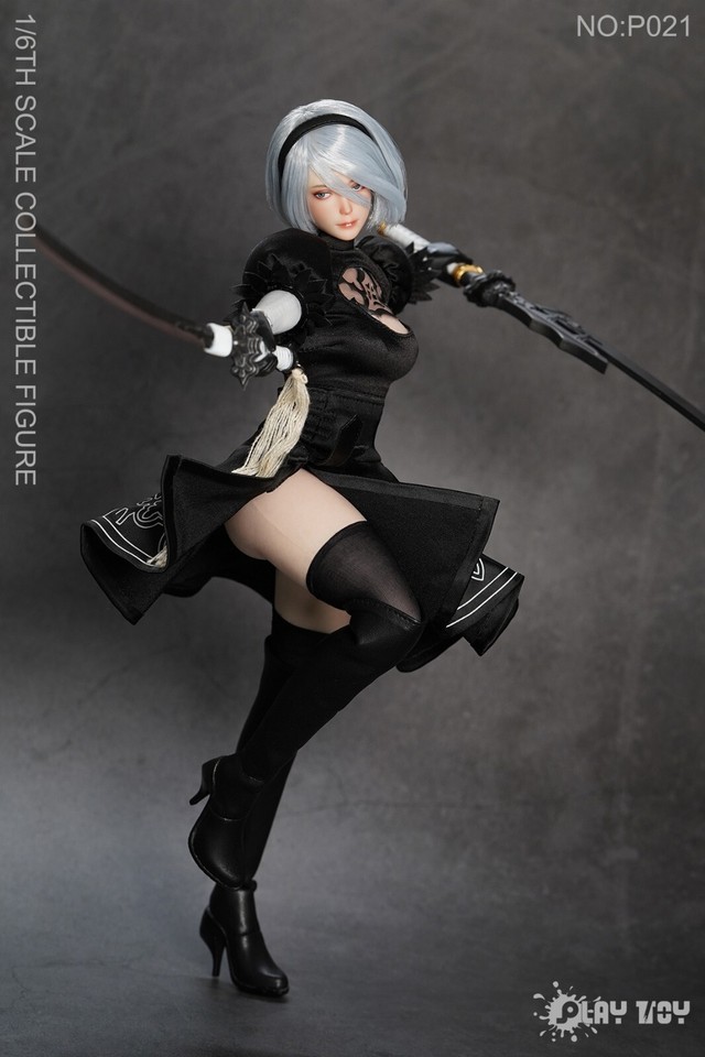 PLAY TOY P021 1/6 Humanoid Robot 2B Collectible Female Action Figure ...