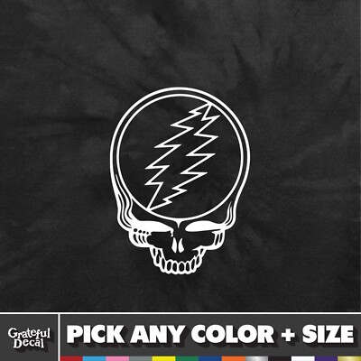 GRATEFUL DEAD Steal Your Face Die-Cut Vinyl Sticker Decal - SIZES ...