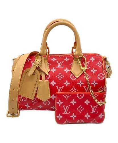 Louis Vuitton Speedy P9 Bandoulière 25 Handbag Shoulder Monogram Red ...