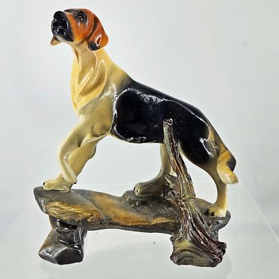 Unique Realistic hound beagle hunting dog in motion small resin ...