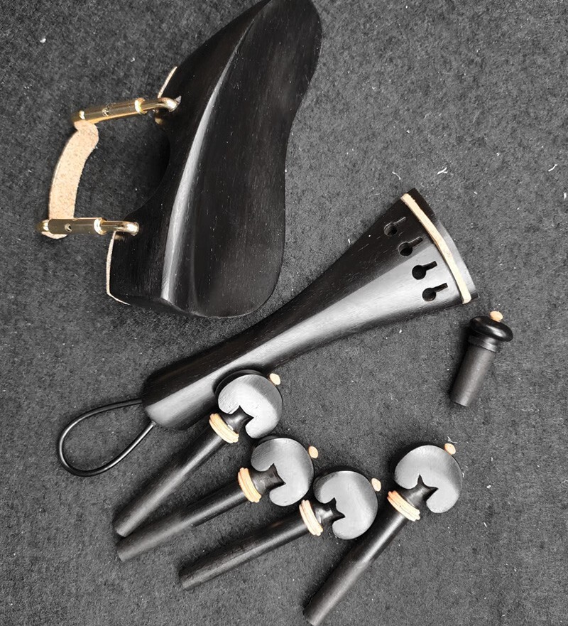 Ebony wood Viola Accessories with hardware, Viola Peg Tailpiece ...