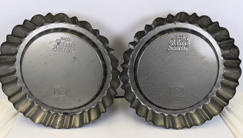 Set of 2 Duncan Hines Tiara Desserts Ekco Bakers Secret Pie Pan ...