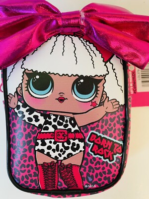 NWT LOL SURPRISE DOLL BORN TO ROCK CLIP ON ZIP CLOSE 6" MINI BACKPACK ...